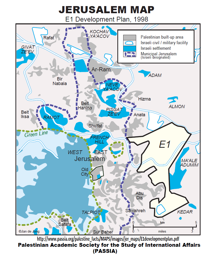 Israel and Stuff » The E-1 Plan – What, Where & WhyIsrael and Stuff