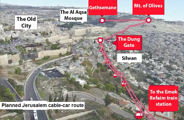 Israel and Stuff » Travelers of the cable-car will see first-hand ...