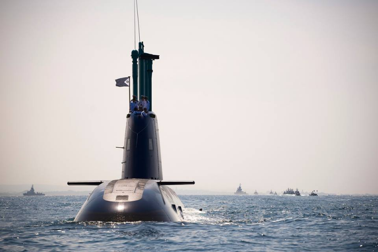 Israel and Stuff » Israeli Dolphin-class sub during multi-national ...