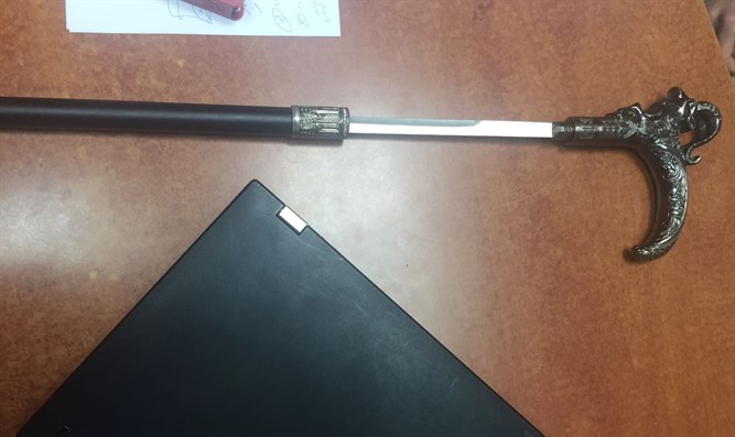 Israel and Stuff » Cane sword – Photo- Israel Police SpokesmanIsrael ...
