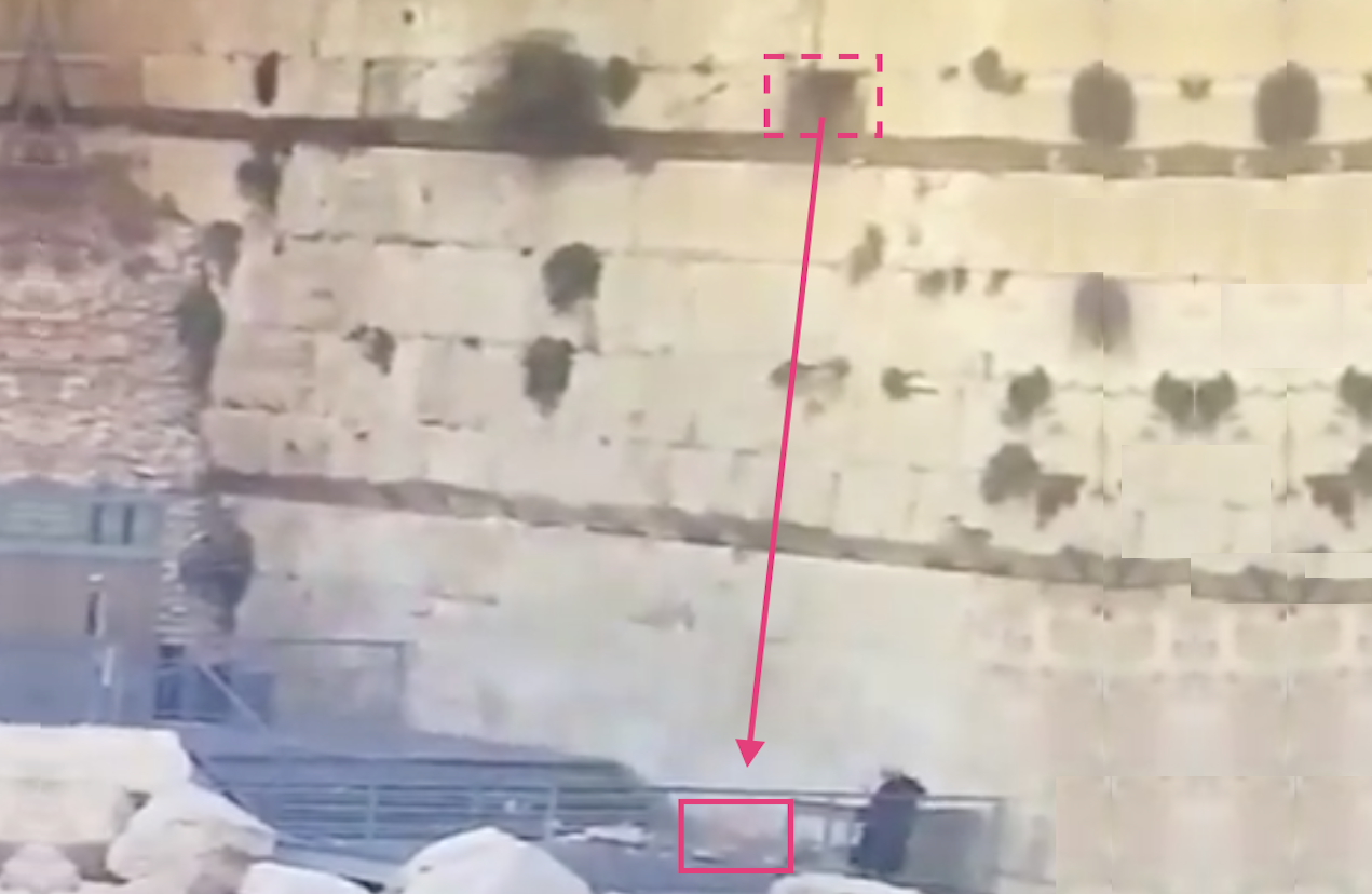 Israel and Stuff » Miracle at the Western Wall – Massive Stone Falls ...