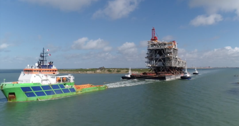Israel and Stuff » 1st of 4 barges transporting the Leviathan natural ...