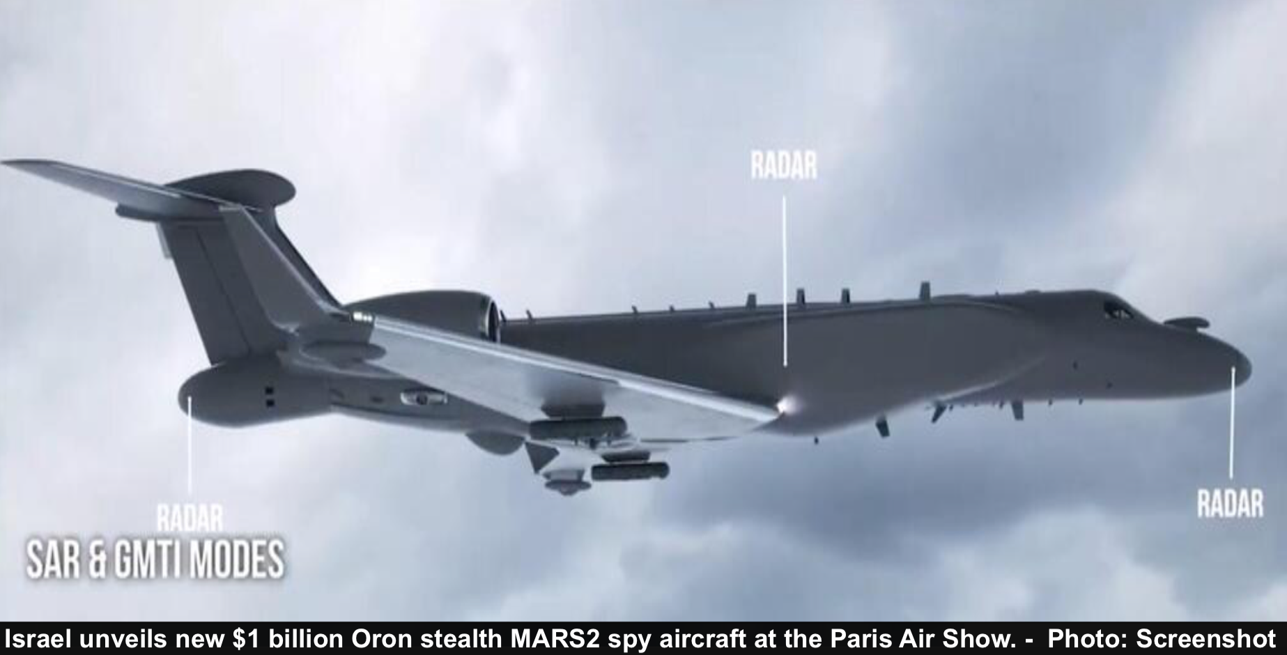 Israel and Stuff » Israel unveils $1 billion stealth MARS2 spy aircraft at Paris Air ShowIsrael ...